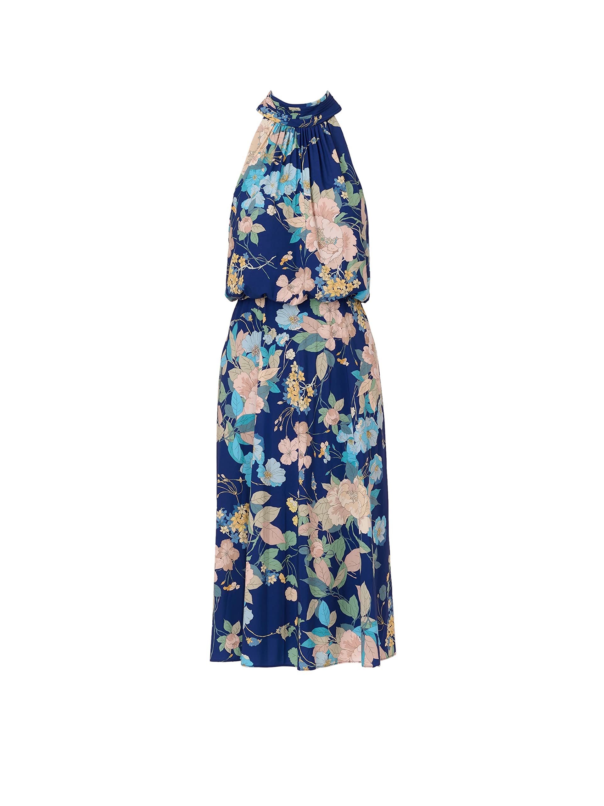Adrianna Papell Women's Stretch Chiffon MIDI Dress, Blue Multi