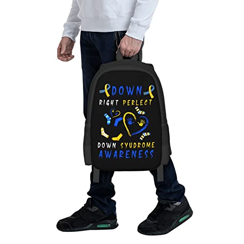 Down Syndrome Awareness Classical Basic Travel Backpack Fashion Backpack Large Capacity Laptop Backpacks Lightweight College Bookbag Adjustable Shoulder Strap Daypack