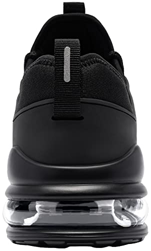 LARNMERN Steel Toe Shoes Men Slip Resistant Safety Work Sneakers Slip On Air Cushion Lightweight Comfortable Breathable Shoe 3150(9.5 Men, Black)