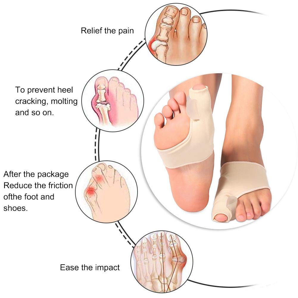 1 Pair Bunion Corrector, Bunion Corrector Bunion Relief Protector Sleeves Kit Hallux Valgus splint night splint socks Hallux correction Bunion