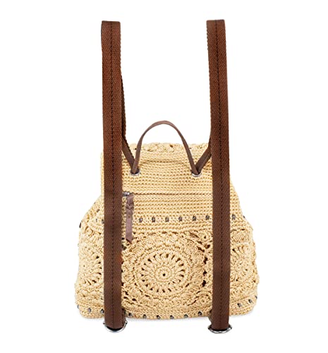 the sak womens Hand-crochet Sayulita Hand Crochet Backpack, Marzipan Medallion, One Size US