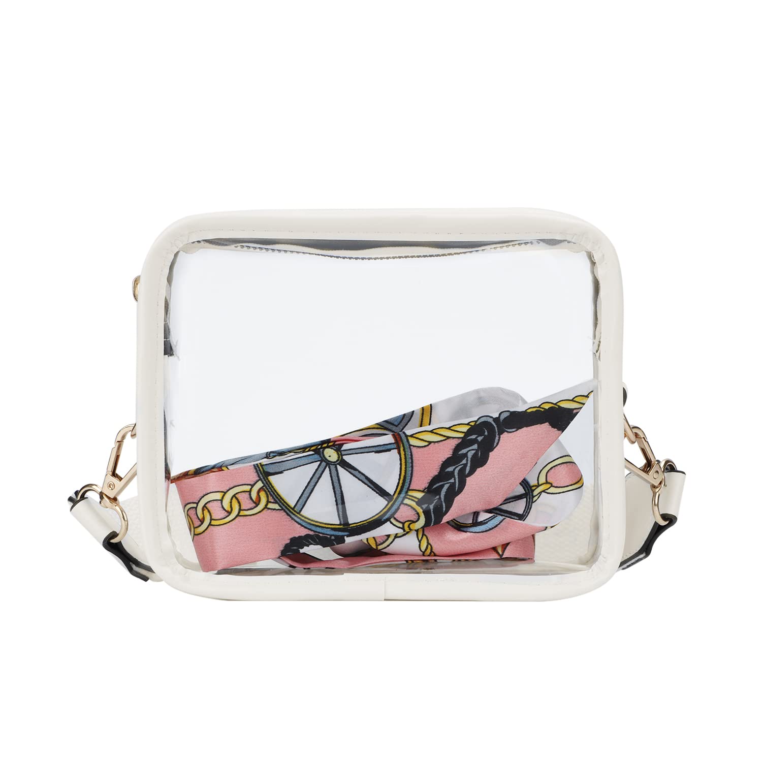 Oweisong Clear Bag for Stadium Events Women Stadium Approved Crossbody Bag Clear Purse Concert Sport Shoulder Handbag