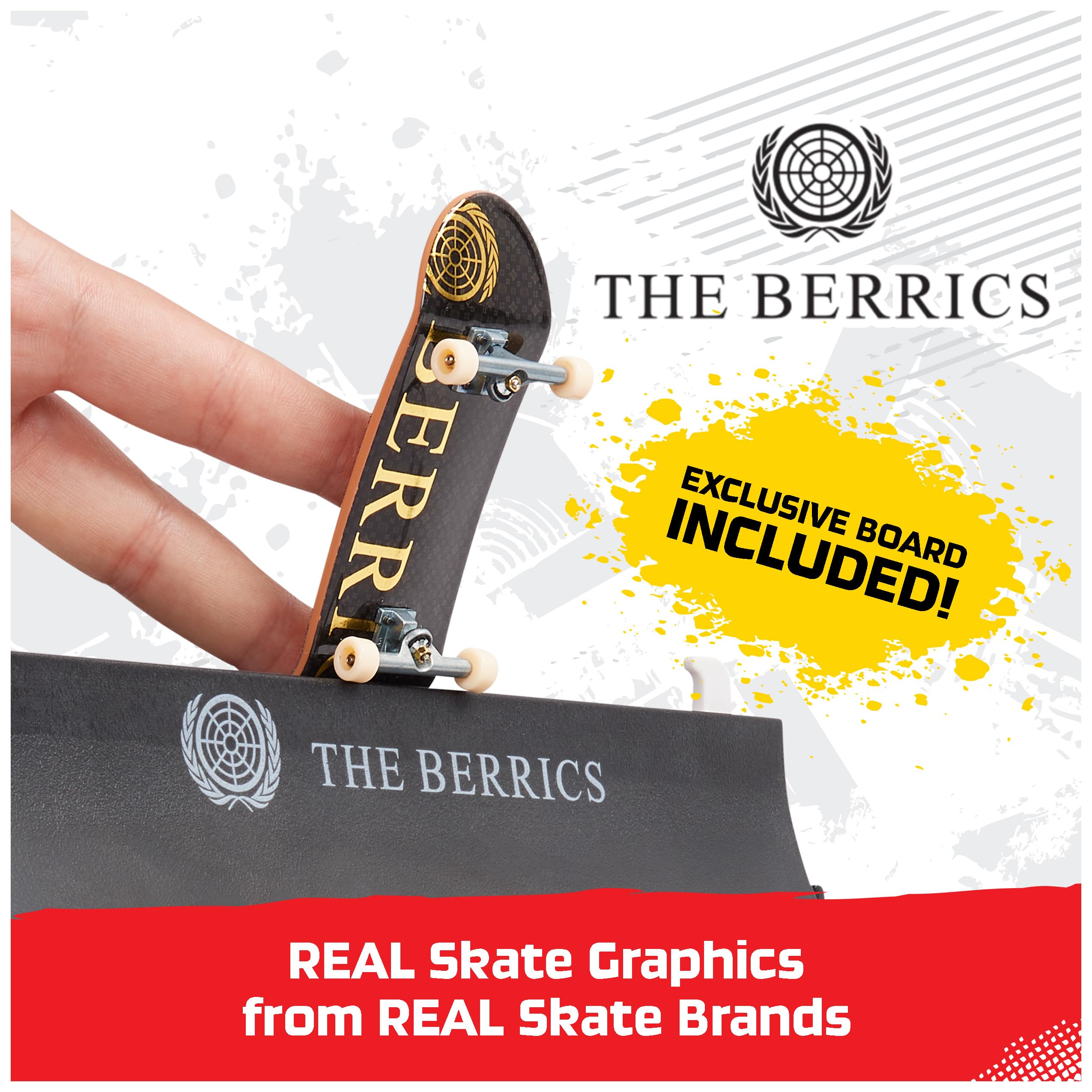TECH DECK, The Berrics Transforming Park, X-Connect Park Creator, 30-inch Wide Foldable Playset with Storage and Exclusive Fingerboard, Kids Toy for Ages 6 and up