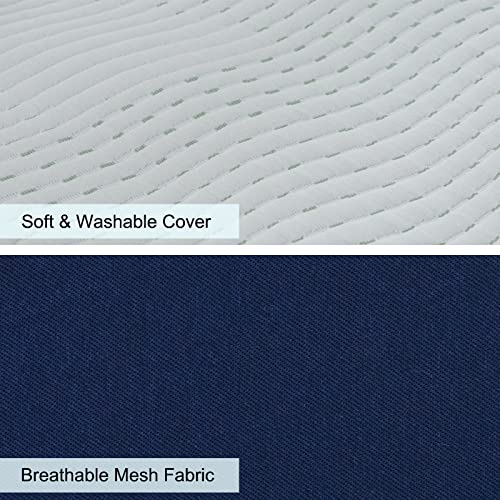 Iyee Nature Folding Mattress, 4 inch Tri-Fold Memory Foam Mattress, Foldable Mattress with Bamboo Cover for Camping, Guest - Queen Size, 78" x 58" x 4"