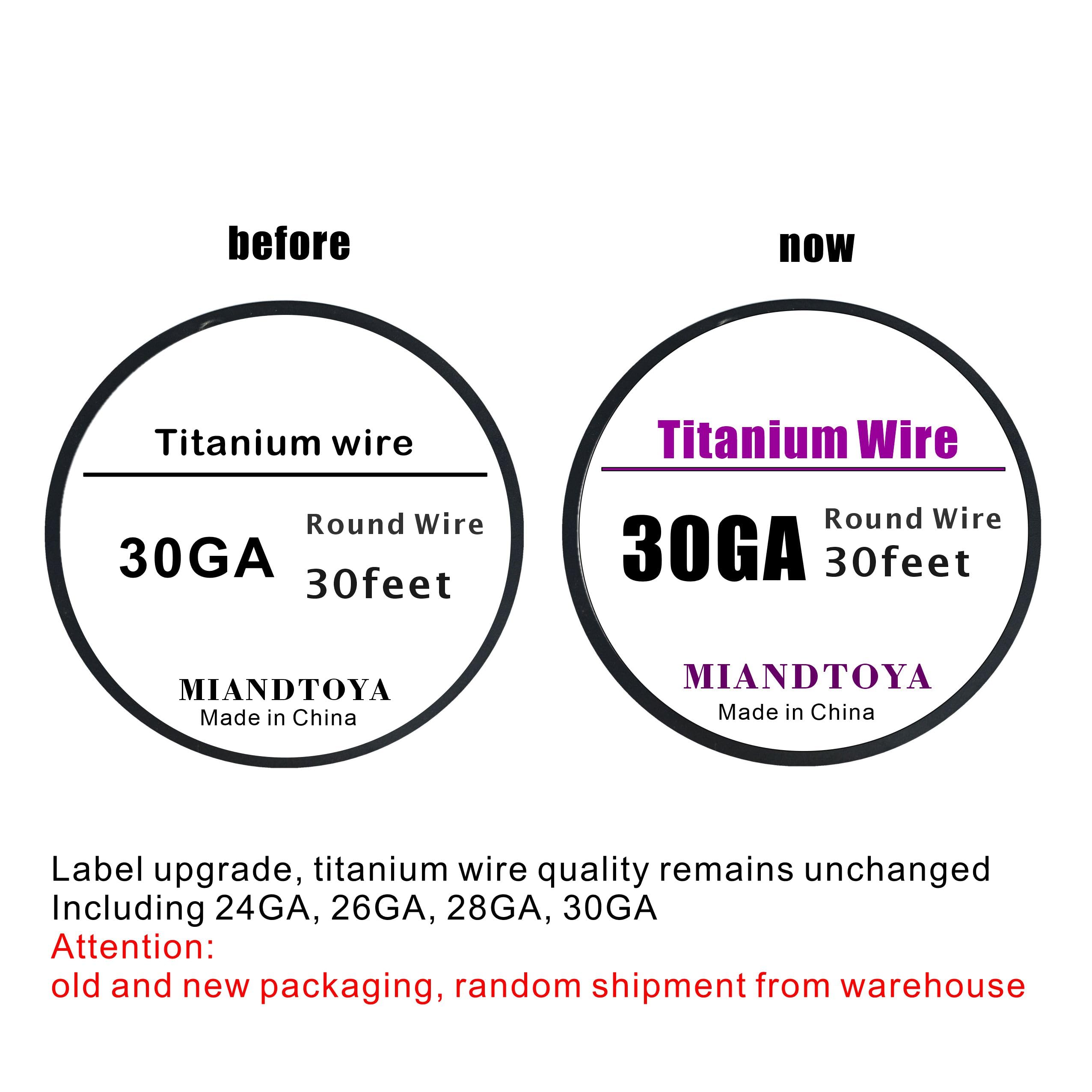 Titanium Wire 30feet 30 Gauge Hard 0.25mm for Jewelry Making DIY Arts Crafts Household Use Soldering Wire
