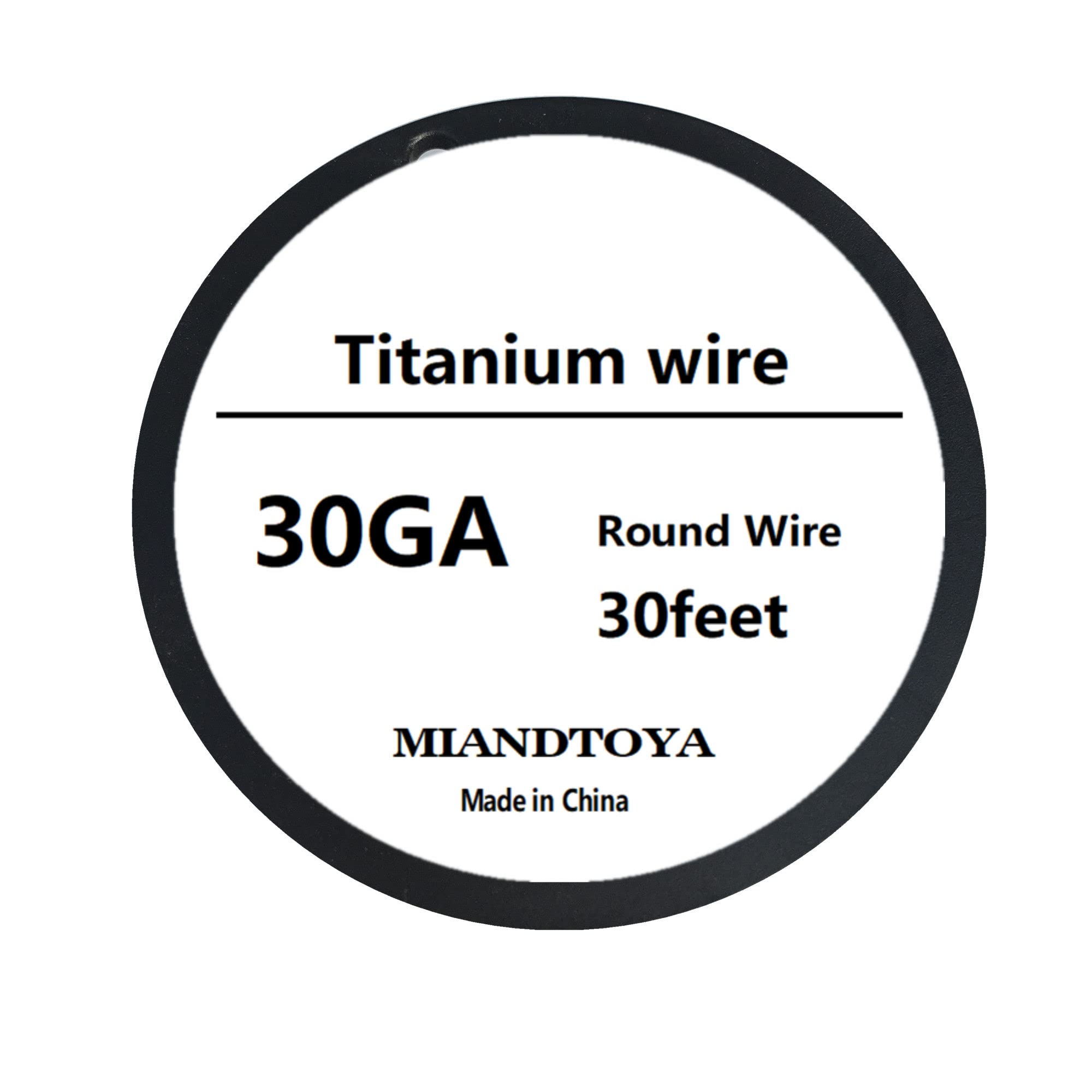 Titanium Wire 30feet 30 Gauge Hard 0.25mm for Jewelry Making DIY Arts Crafts Household Use Soldering Wire