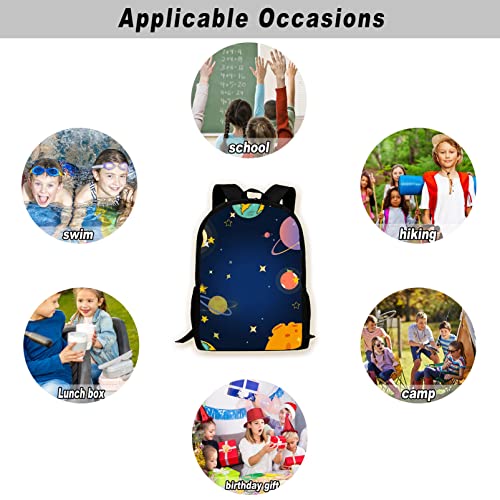 survacy Cartoon Backpack Lightweight Large Capacity Travel Laptop Backpack Bookbags Daypack with Pencil Case -2