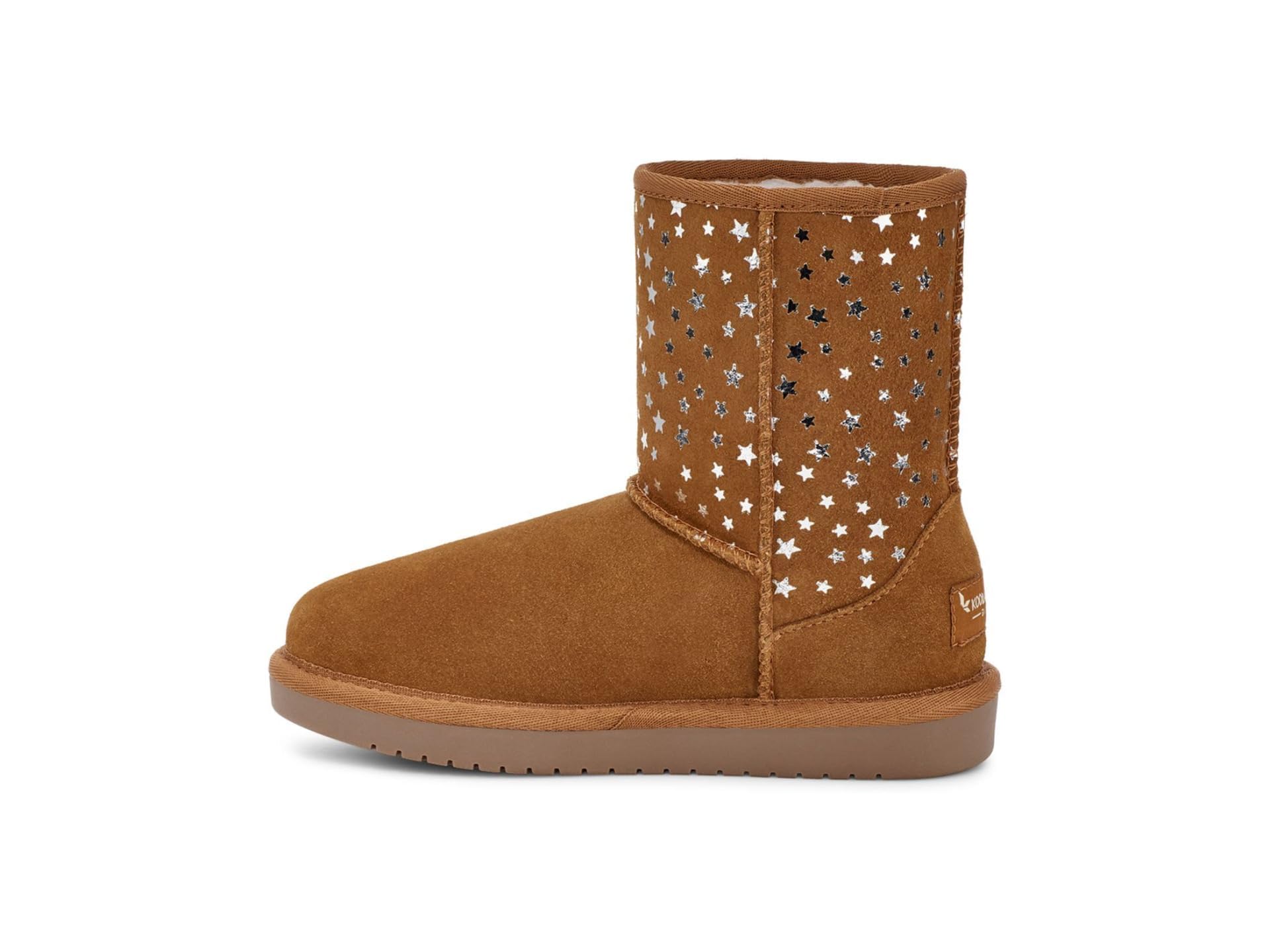 Koolaburra by UGG Kids' Koola Short Stars, Chestnut, 1