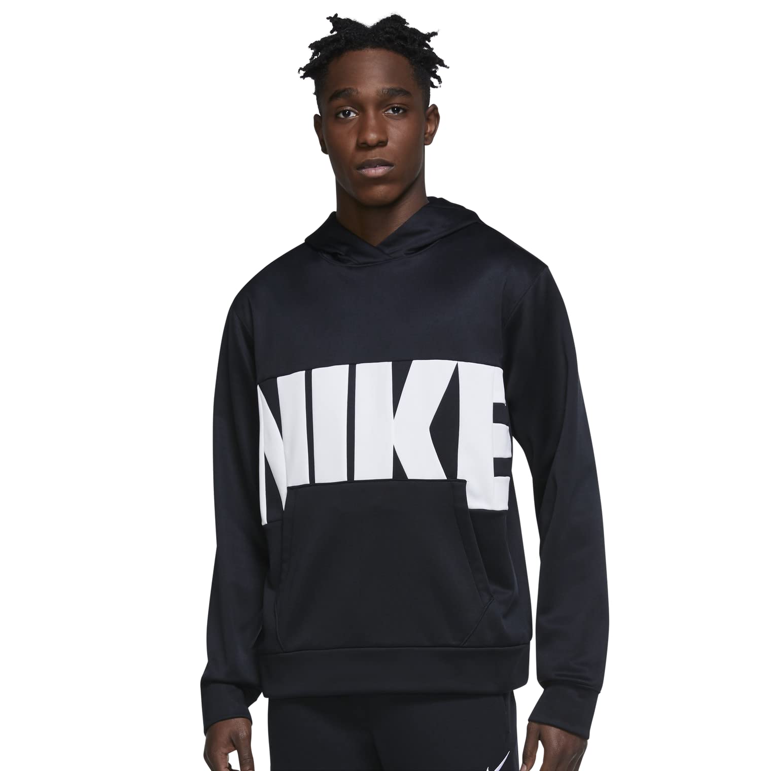 Nike Therma-FIT Men's Basketball Pullover Hoodie (as1, alpha, l, regular, regular, Team Orange/Team Orange)
