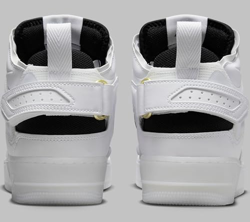 Nike mens Air Force 1 Mid React Shoes, White/Black-yellow Ochre, 9.5