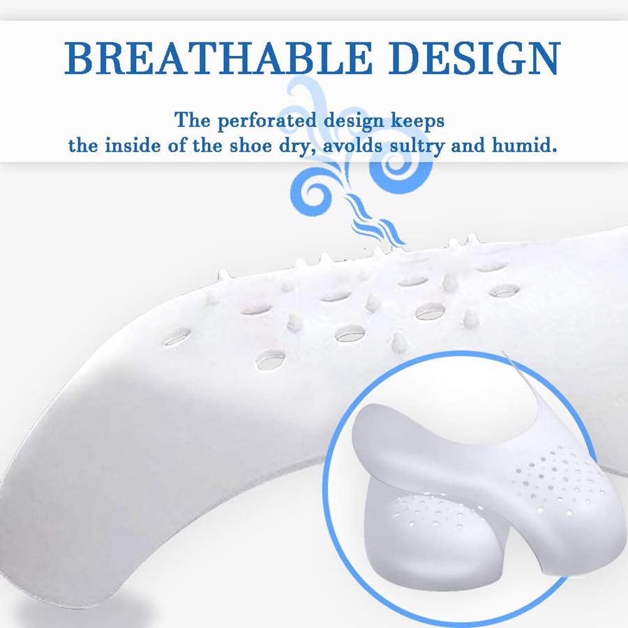IRRIDF 2 Pair Shoe Protector for Sneakers - Air Force 1, Jordans, Dunks oe Box Decreaser Anti-wrinkle Shoes Creases