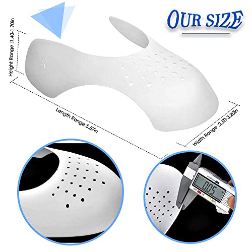 IRRIDF 2 Pair Shoe Protector for Sneakers - Air Force 1, Jordans, Dunks oe Box Decreaser Anti-wrinkle Shoes Creases