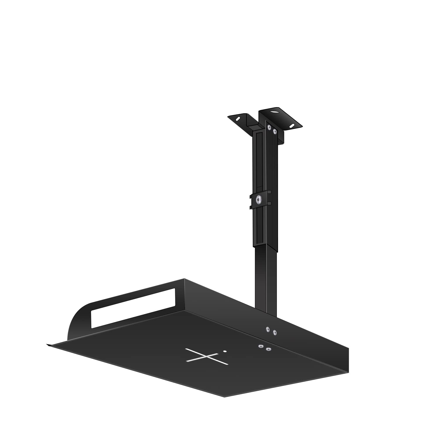 UineHiot Projector Ceiling Mount, Adjustable Height, Aluminum Alloy Material, Compatible with Epson/Emerson/BenQ/Fangor/Vankyo/Acer/Artlii/Optoma Projectors, Easy Installation