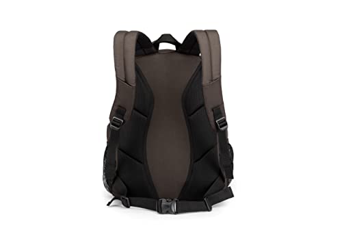 Travel Laptop Backpack Large School Bag Waterproof USB Charging Port fit 17 Inch (Brown)
