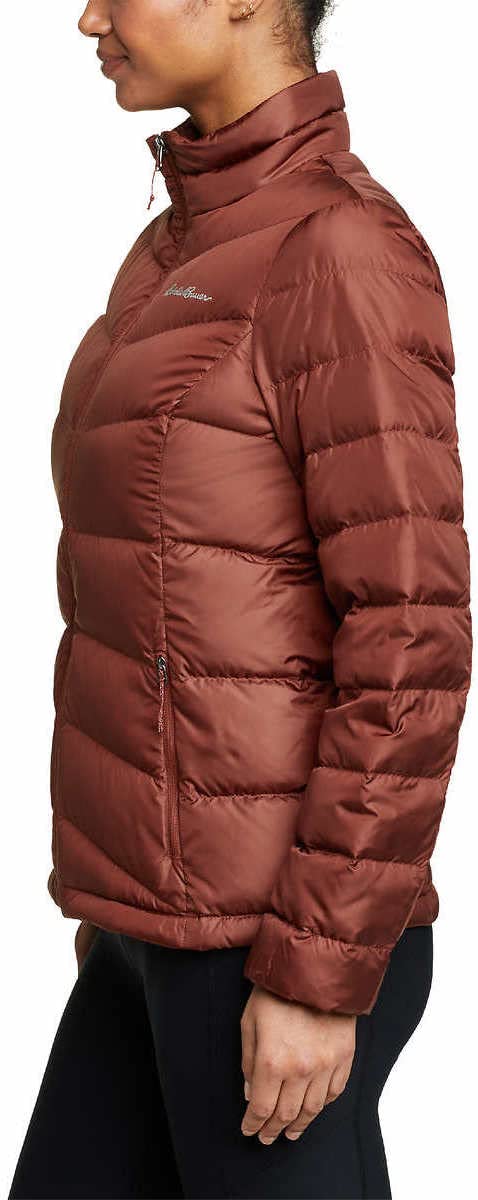 Eddie Bauer Womens Midweight Chevron Quilt Down Jacket (as1, alpha, x_l, regular, regular, Copper)