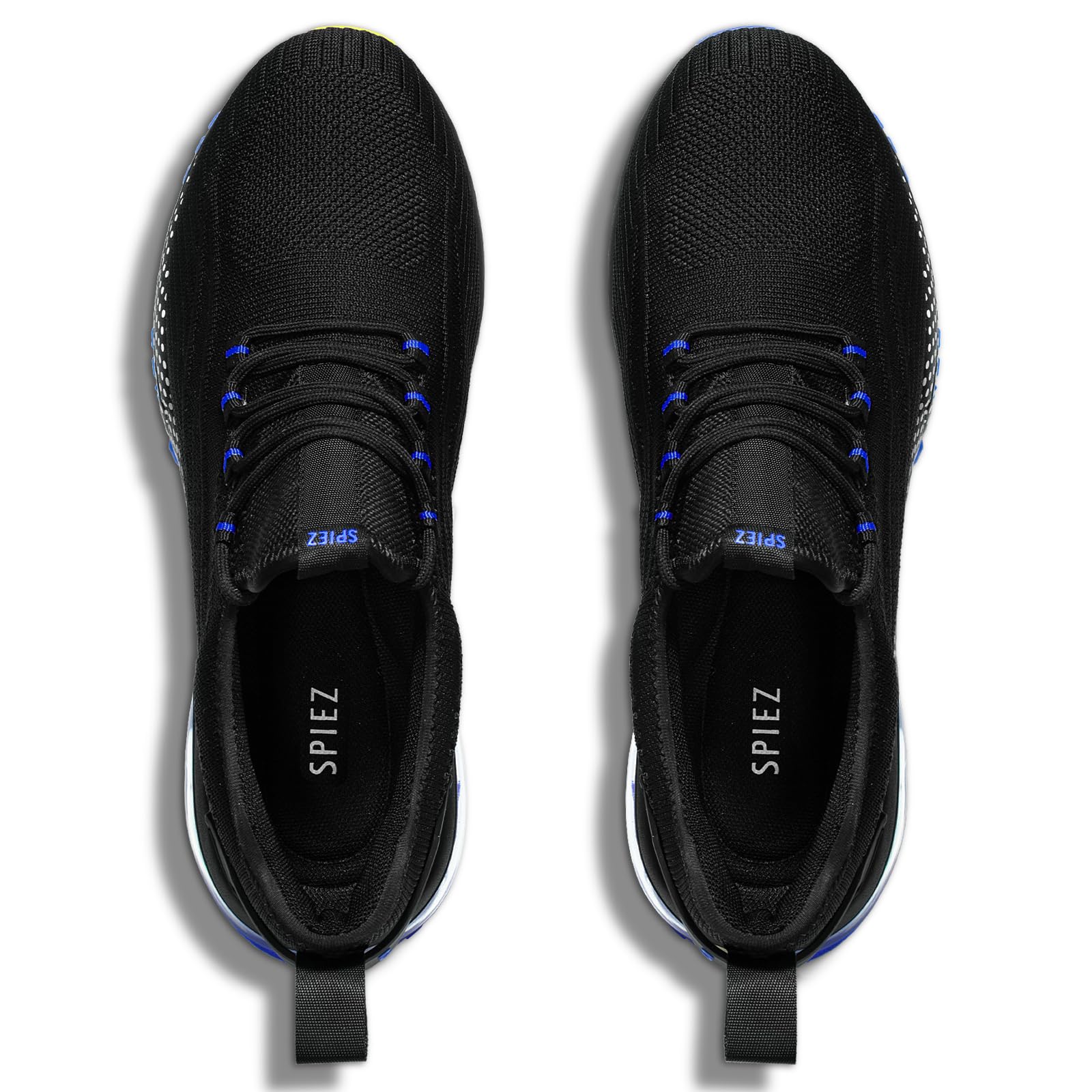 SPIEZ Composite Toe Safety Shoes, Unisex Air Cushion Lightweight Work Shoes Black/Blue Black/Green US5-12