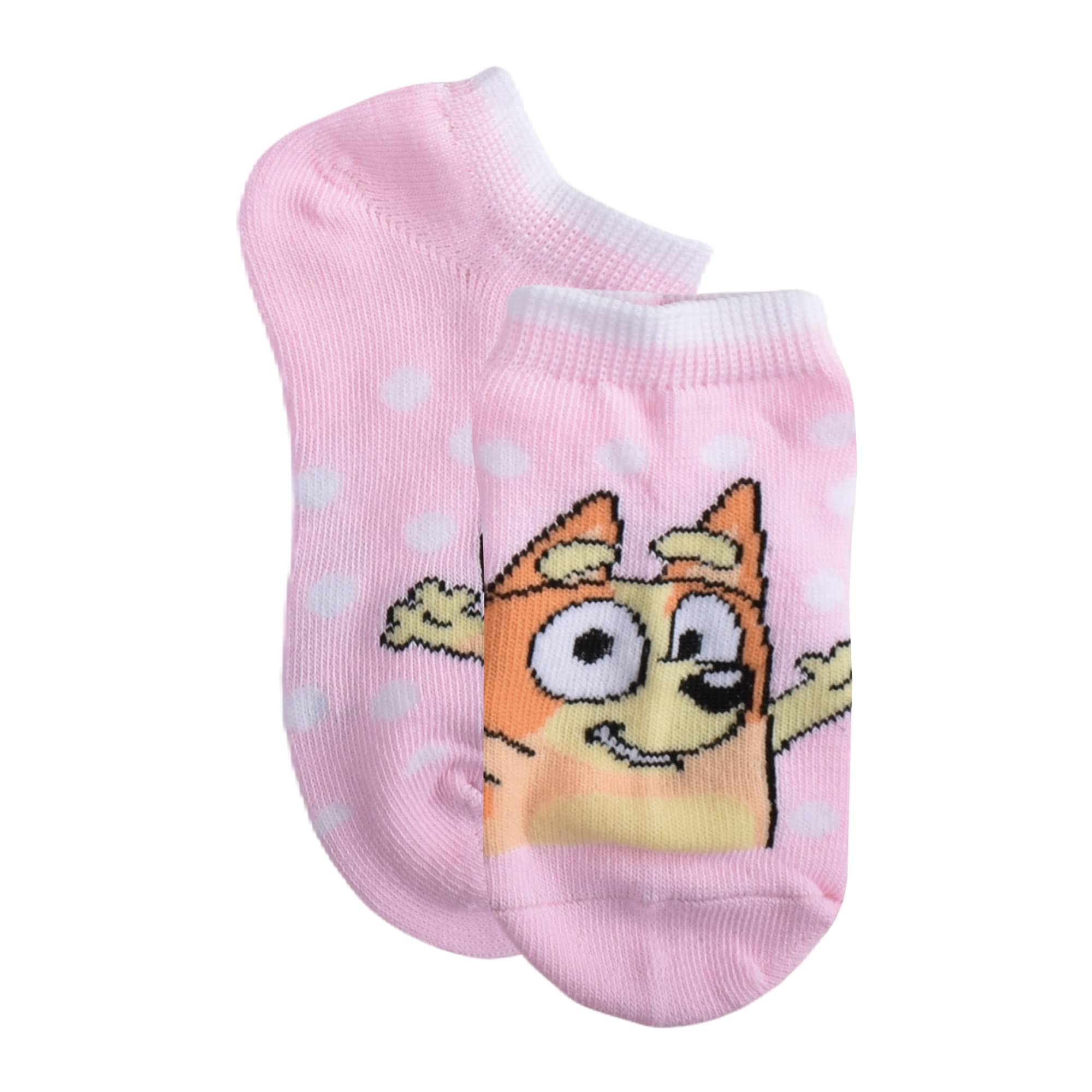 Bluey Boys Kids No Show Socks, Pink, 18-24 Months US
