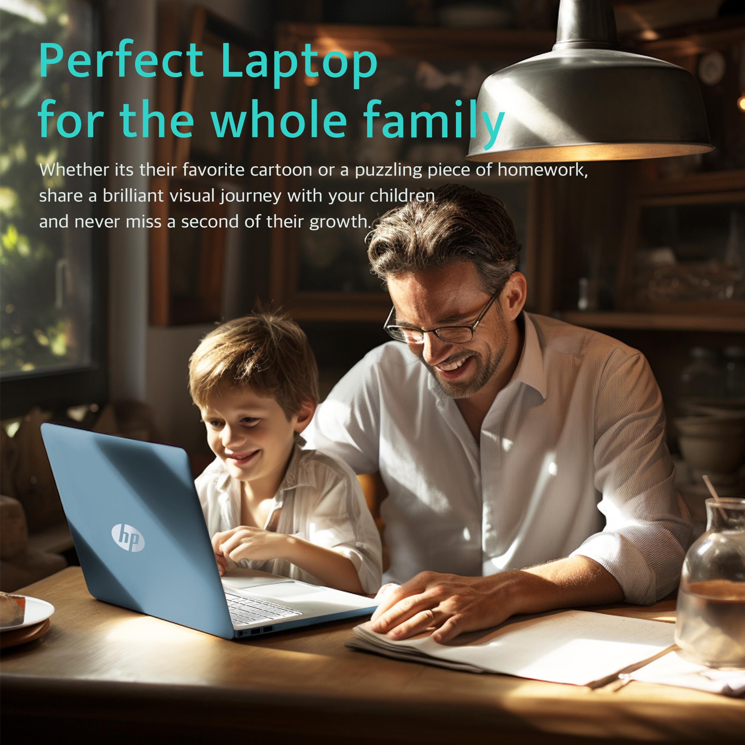 HP 15.6" FHD Laptop, AMD Ryzen 5-5500U Processor, AMD Radeon Graphics, 16GB RAM, 512GB PCIe SSD, HD Webcam, Bluetooth, Wi-fi, Win 11, Blue, 32GB Hotface USB Card