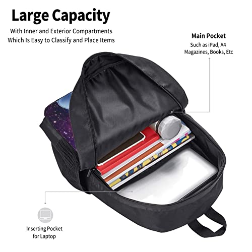 Mangha Cartoon Backpack 17 Inch High Capacity Multifunction Backpacks Color One Size