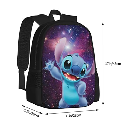 Mangha Cartoon Backpack 17 Inch High Capacity Multifunction Backpacks Color One Size