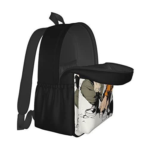 Anime Backpack Canvas School Backpack 3d Print Laptop Bag Large Casual Daypack For Boys Girls 17 Inch,color 6