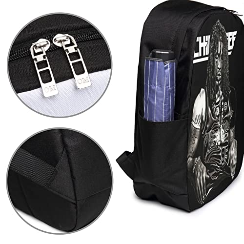 JamesHEvans Chief Popularity Rapper Keef Extra Large Travel Laptop Backpack, College School Computer Bookbag With USB Charging/Headphone Port Daypack Fits 17x 12 x 6.5 Inch Laptops Bag For Men Women