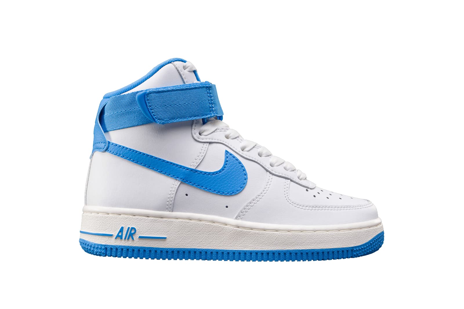 NIKE Women's High Sneakers, White University Blue Sail, 6.5