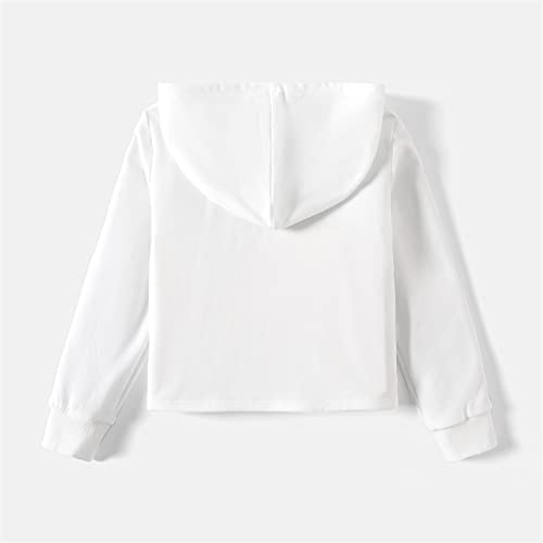L.O.L. Surprise! Girls Longsleeve Hoodie Kids Pullover Sweatershirts for Girls Top Outfit 5-12 Years White