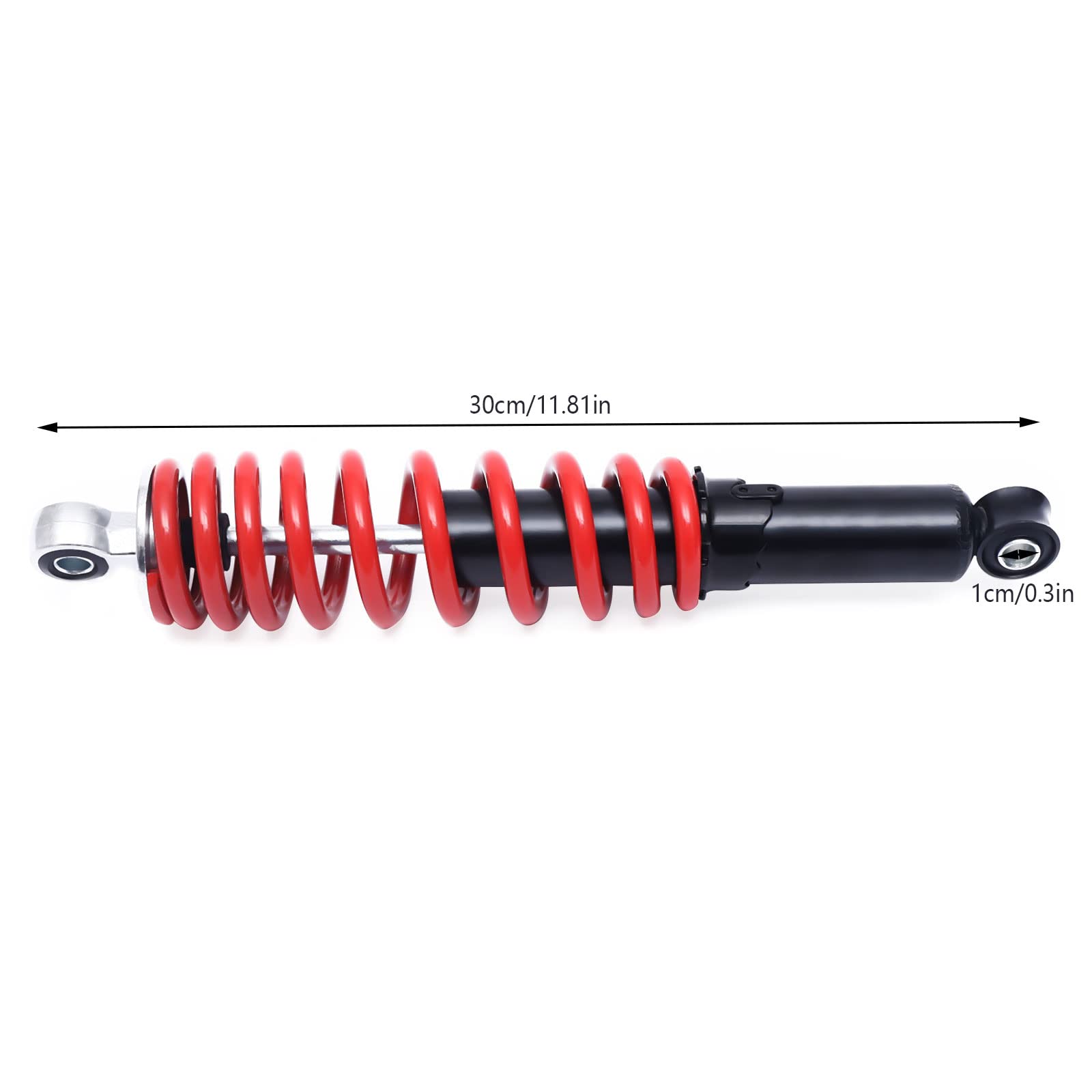CHUNILLE Suspension Swing Arm Assembly Metal Suspension Swing Arm Upper/Lower Steering Knuckle Spindle Suspension+Shock For ATV Go Kart (340mm)