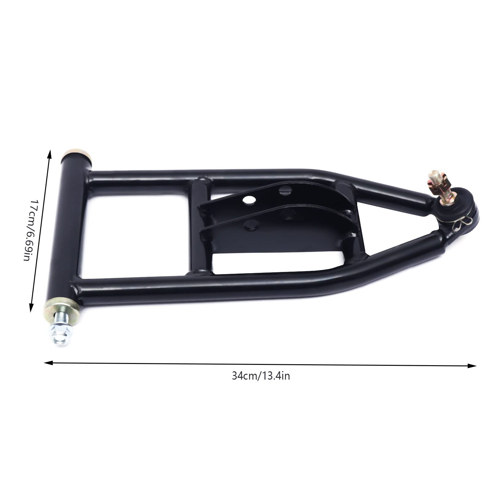CHUNILLE Suspension Swing Arm Assembly Metal Suspension Swing Arm Upper/Lower Steering Knuckle Spindle Suspension+Shock For ATV Go Kart (340mm)
