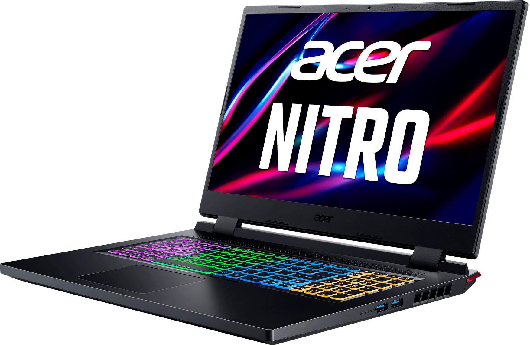 acer Newest Nitro 5 Flagship Gaming Laptop: 17.3" FHD 144Hz IPS Display, Intel Gaming H 12-Core i5-12500H, 64GB RAM, 1TB SSD, 4GB RTX 3050, WiFi-6, Backlit-KYB, DTSX Audio, CoolTech, Win11, TF