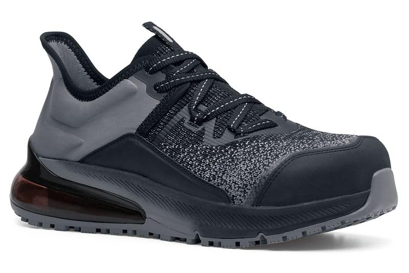Shoes for Crews Gia, Women's Nano Composite Toe (NCT) Work Shoes, Slip Resistant, Water Resistant, Black, Size 9.5