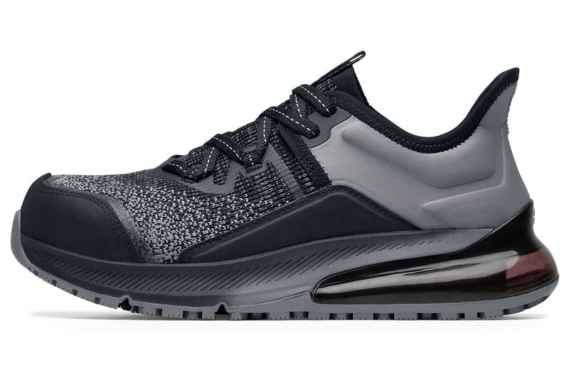 Shoes for Crews Gia, Women's Nano Composite Toe (NCT) Work Shoes, Slip Resistant, Water Resistant, Black, Size 9.5