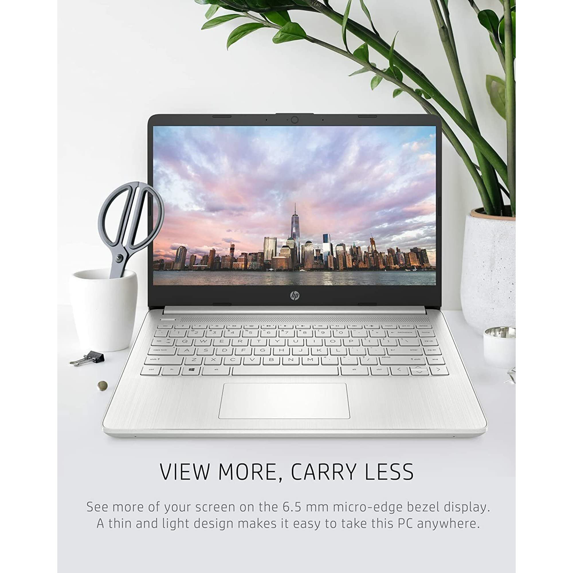 HP 14" FHD Business Laptop Computer [Windows 11 Pro], 6-core AMD Ryzen 5 5500U (Up to 4.0 Ghz), 32GB RAM, 1TB PCIe SSD, Thin & Portable, Long Battery Life, Wi-Fi 6, Bluetooth 5.2, HDMI, USB, w/Battery