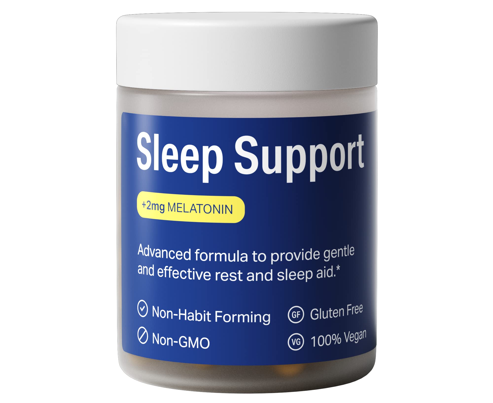 SLEEP IS THE FOUNDATION Sleep Aid with 2mg Melatonin - Sleeping Pills with GABA, L-Theanine & Chamomile - Non-Habit Forming Sleep Supplement, 60 Capsules