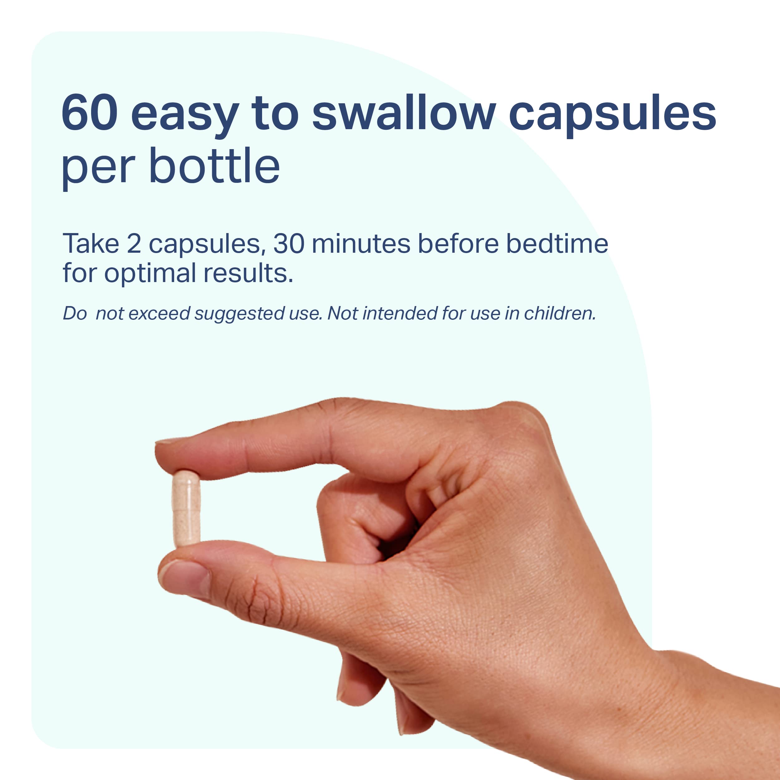 SLEEP IS THE FOUNDATION Sleep Aid with 2mg Melatonin - Sleeping Pills with GABA, L-Theanine & Chamomile - Non-Habit Forming Sleep Supplement, 60 Capsules