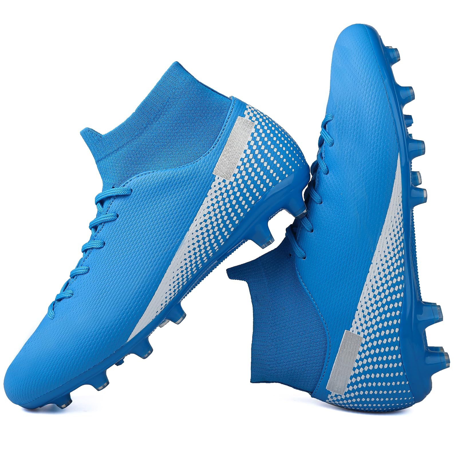 Soccer Cleats Mens Football Cleats Women Tacos de Futbol para Hombre Soccer Shoes for Big Boy Tacos de Futbol Zapatos de Futbol para Hombres Outdoor Soccer Shoes High Top Football Boots AG/FG
