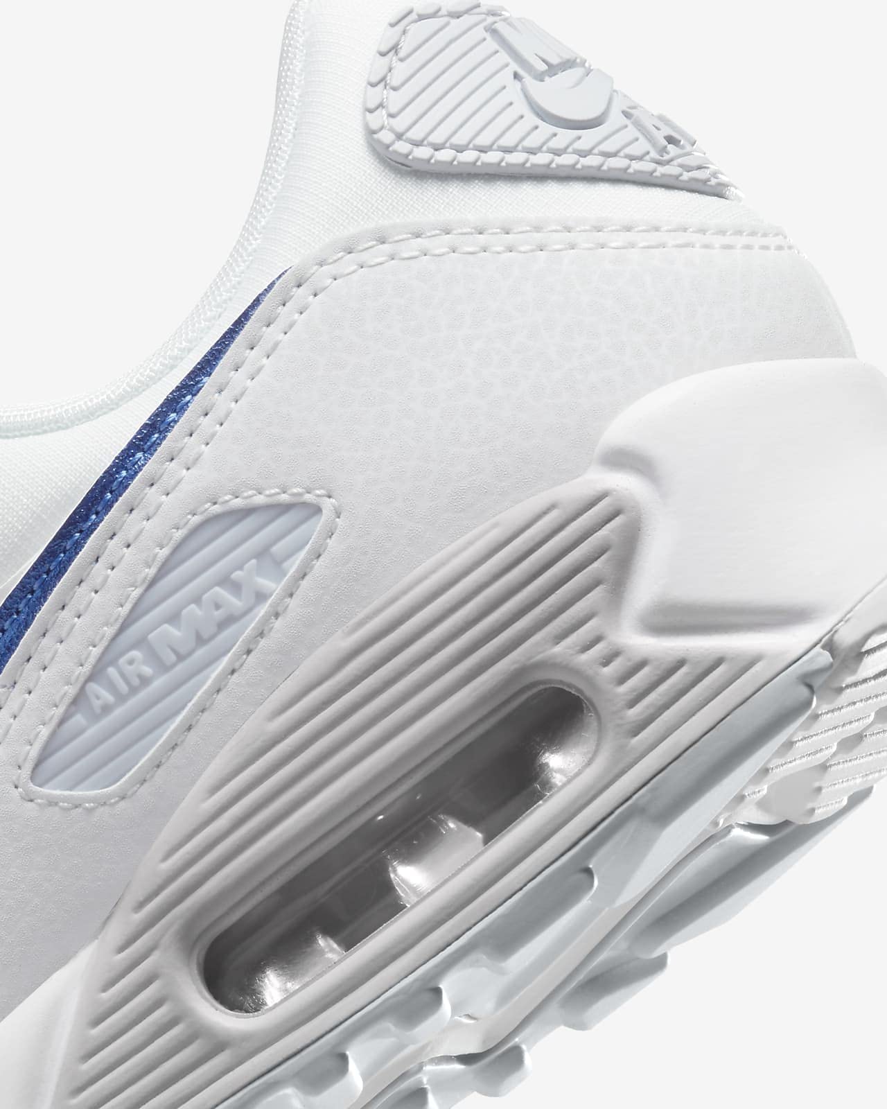 Nike Women Air Max 90 Futura Running Sneaker, White White White 101, 12