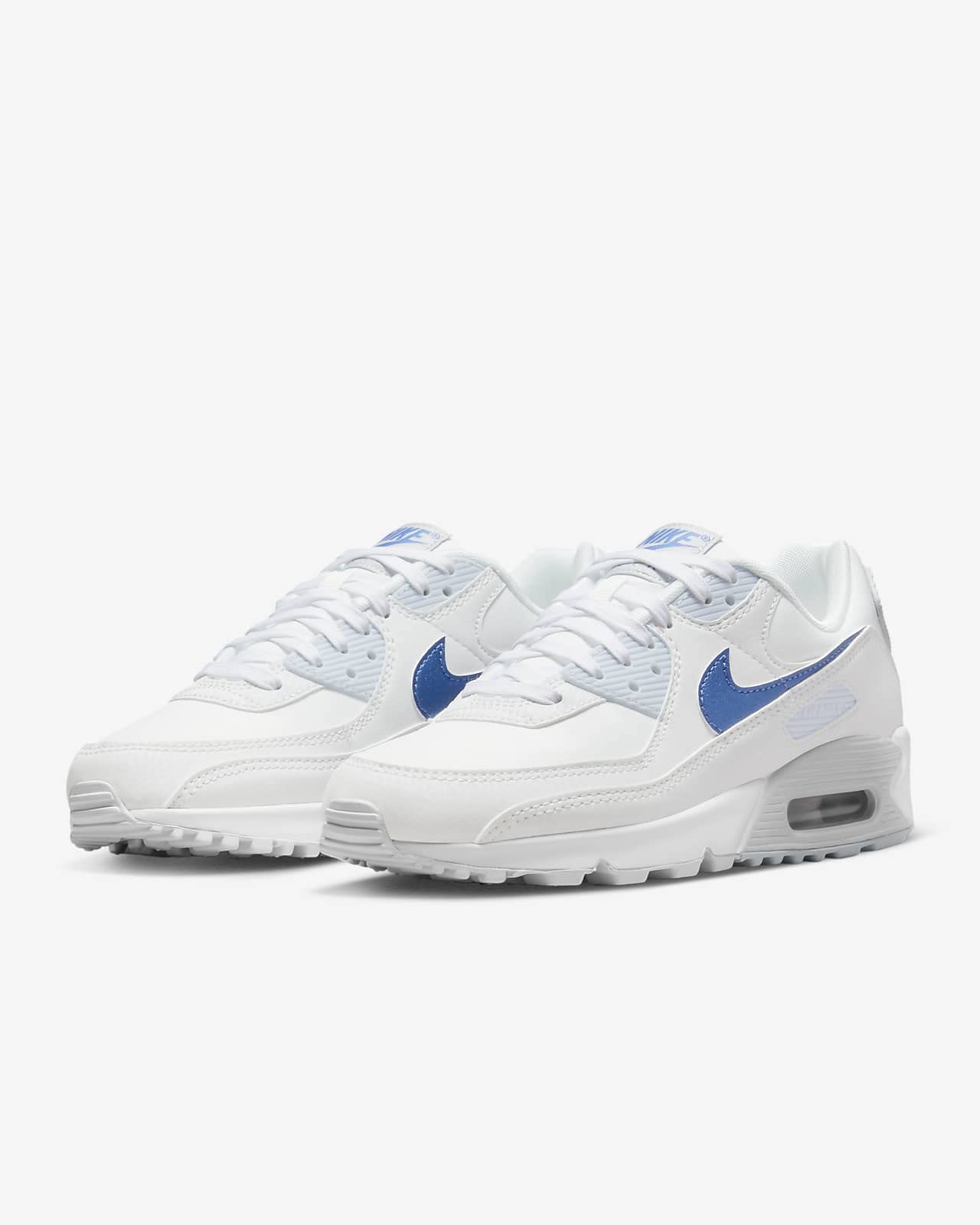 Nike Women Air Max 90 Futura Running Sneaker, White White White 101, 12