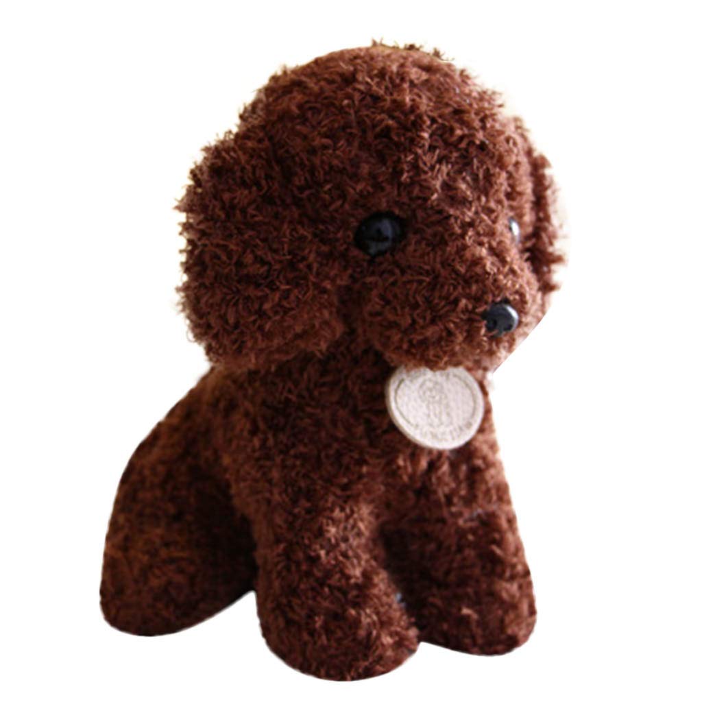 Muised Simulation Teddy Dog Plush Toy Puppy Doll Adults Gift 25CM Plushies Animals Stuffed Animals & Teddy Bears Adult Dolls Age 6-8 Action Figures Throw Pillows for Bed Winter Soft Warm