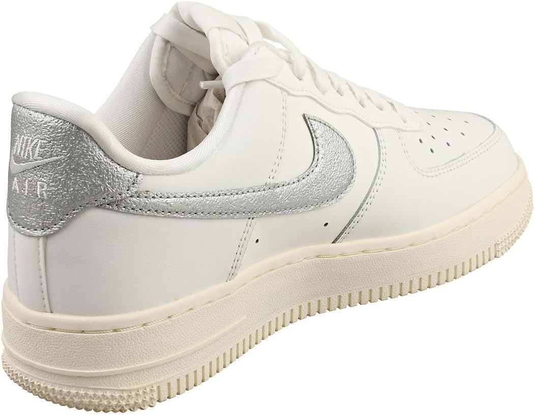 Nike Air Force 1 Low Women Summit White/Metallic Silver DQ7569-100 8.5