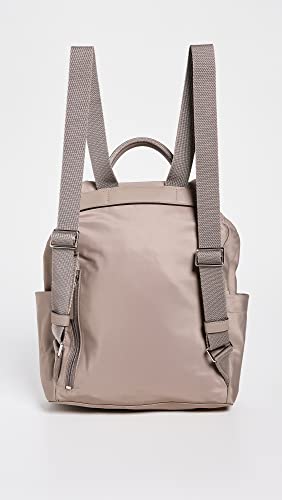 Tory Burch Women's Virginia Flap Backpack, Gray Heron, Grey, One Size