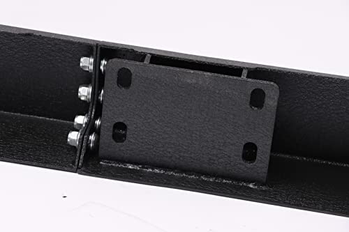 Autoholic Front Bumper & Rear Bumper Kit Fit for 1984-2001 Jeep Cherokee XJ with Hitch Receiver D-rings