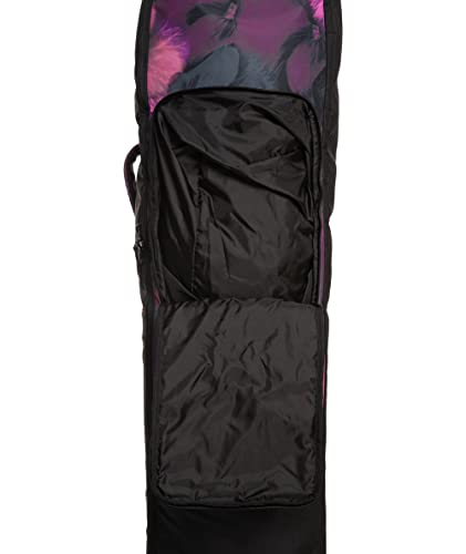 Roxy Vermont Wheelie 127L Snowboard Bag, True Black Pansy Pansy