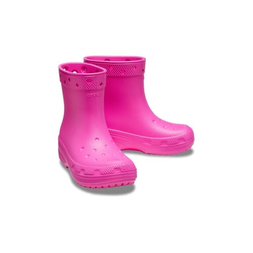 Crocs Classic Rain Boots, Juice, 4 US Unisex Big Kid