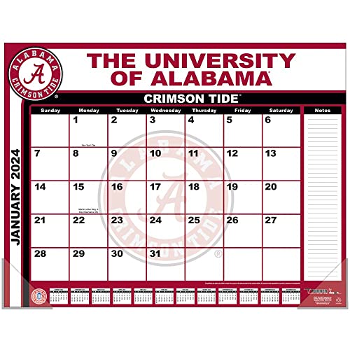 TURNER SPORTS Alabama Crimson Tide 2024 22X17 Desk Calendar (24998061473)