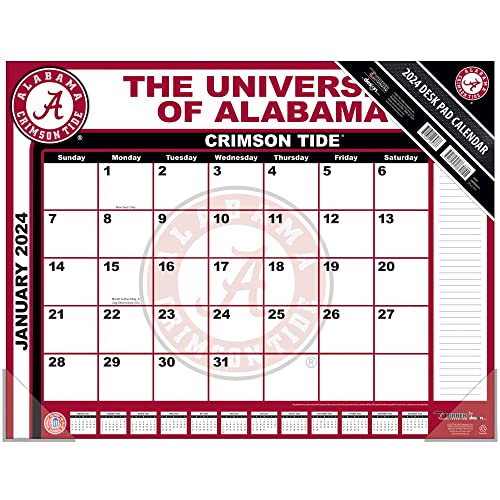 TURNER SPORTS Alabama Crimson Tide 2024 22X17 Desk Calendar (24998061473)