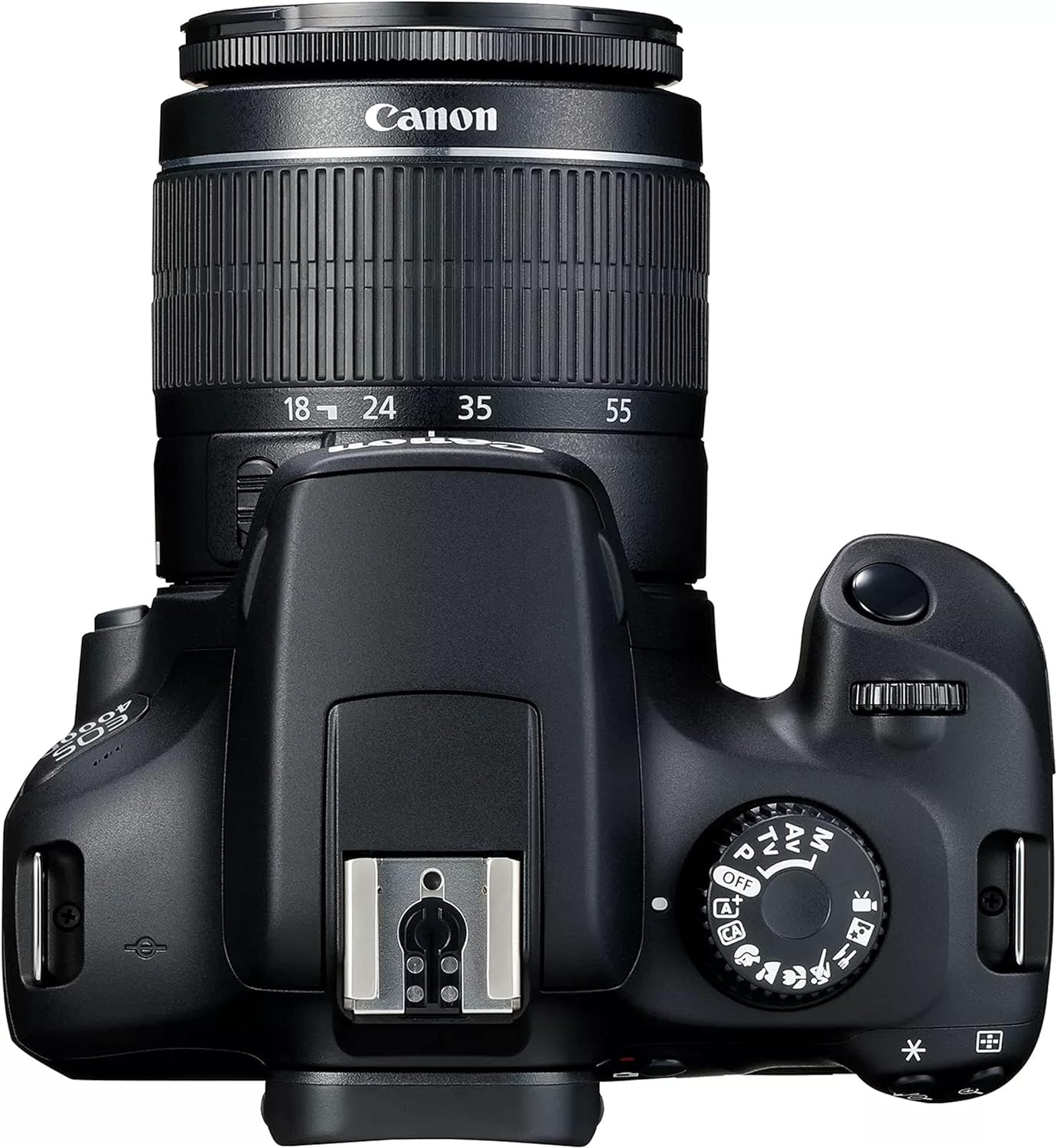 Canon EOS 4000D (Rebel T100) DSLR Camera w/EF-S 18-55mm F/3.5-5.6 Lens + EF 75-300 Lens + Case + Sandisk 64GB Memory Card + 3pc Filter Kit + Tripod + Card Reader + Cleaning Kit (Intl Model) (Renewed)
