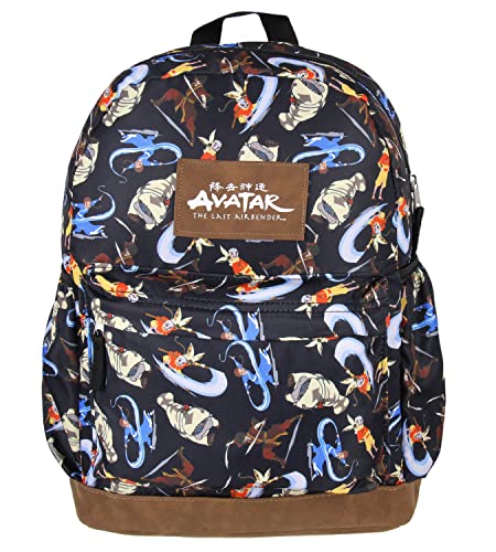 Nickelodeon Avatar The Last Airbender Character Aang Katara Appa Zuko Cartoon All Over Print Backpack