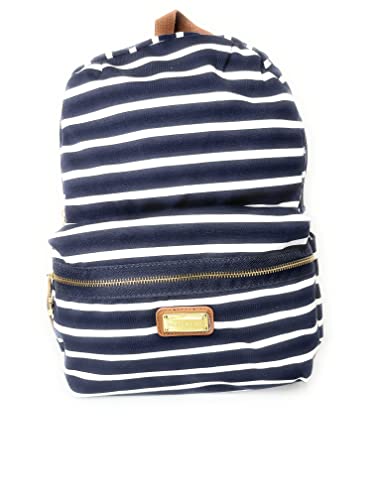 women, madden girl backpack, navy white backpack striped